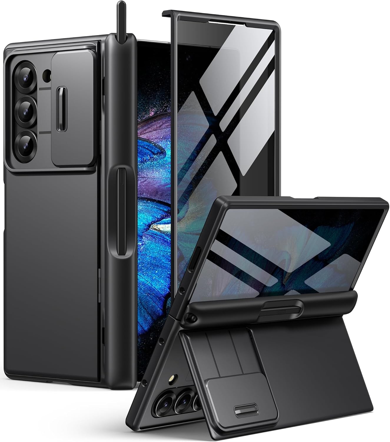 Z Fold 5 Case with Privacy Screen Protector